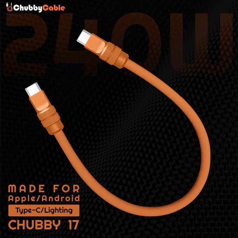 "Chubby 17" 240W Anodizing Fast Charging Power Bank Cable For iPhone 1 ...
