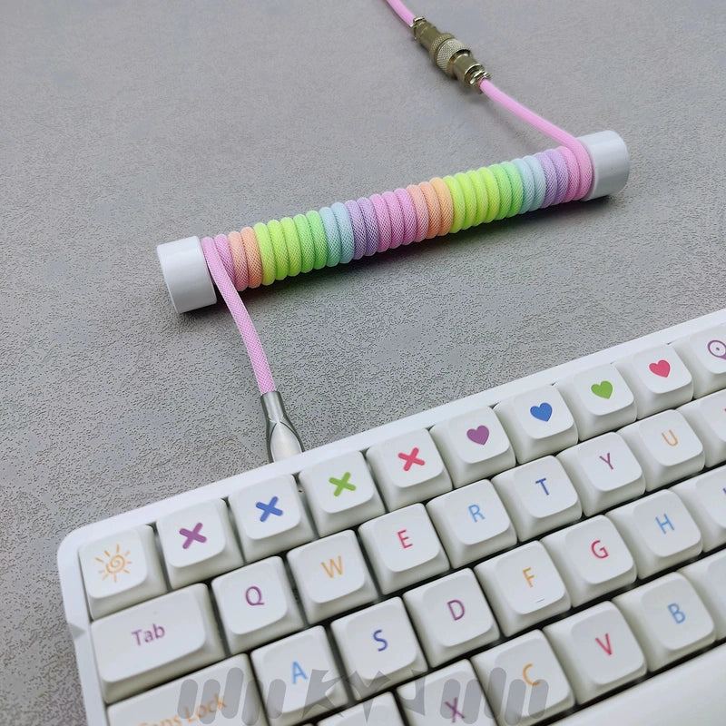 "Chubby" USB To Type C Spring Keyboard Cable – Chubbycable