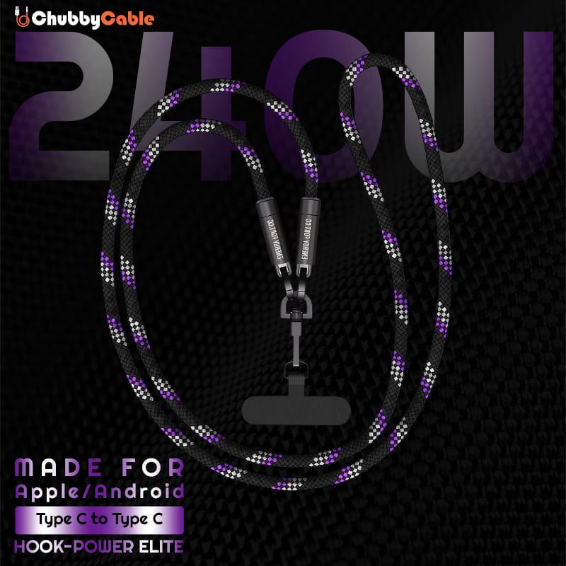 ChubbyCable Hook-Power Elite – Anti-Theft Hang & Twist-to-Charge 240W – Chubbycable