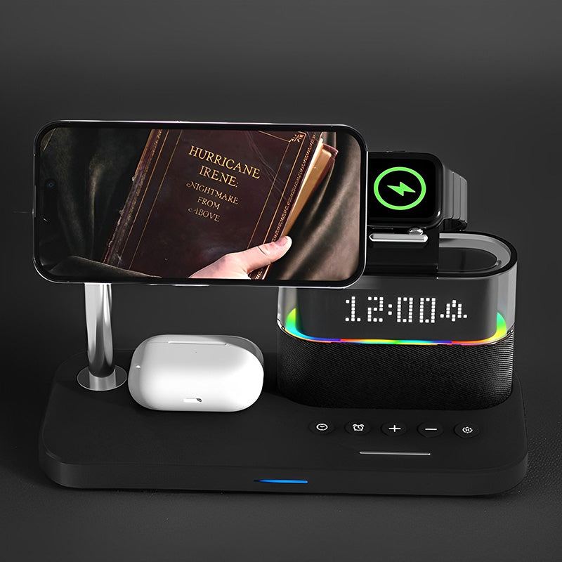 ChubbyCharge 5-in-1 Smart Dock – Wireless Power Station with Alarm ...
