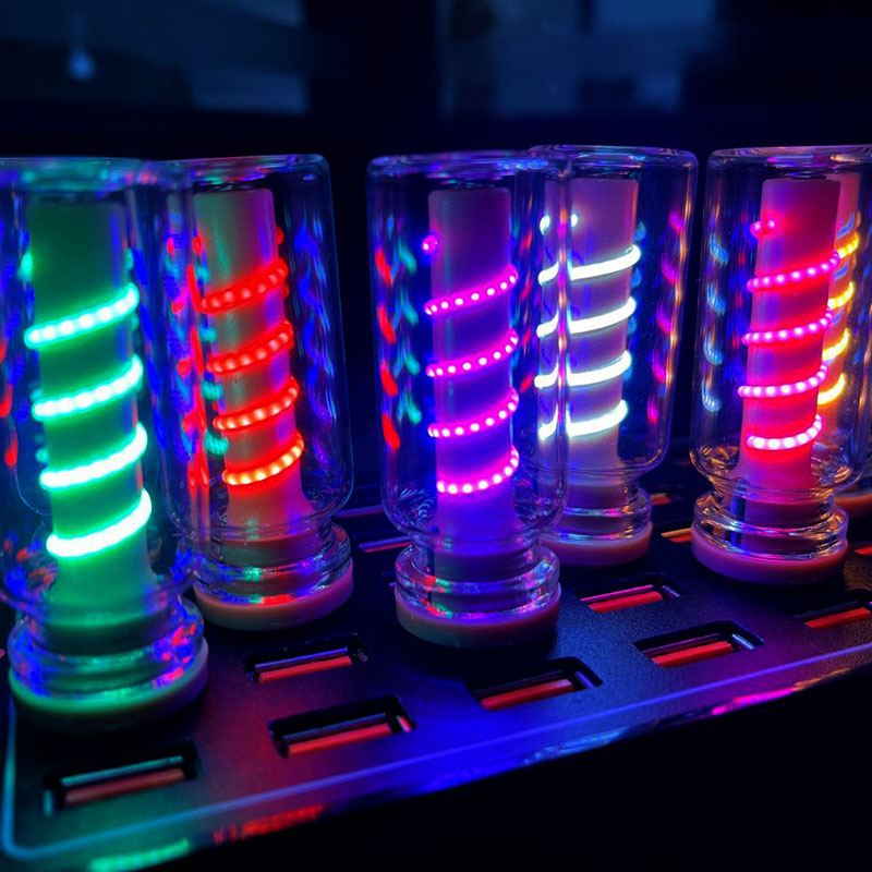ChubbyGlow SpiralNova - Transparent RGB LED Light，USB Powered Mood Lig ...