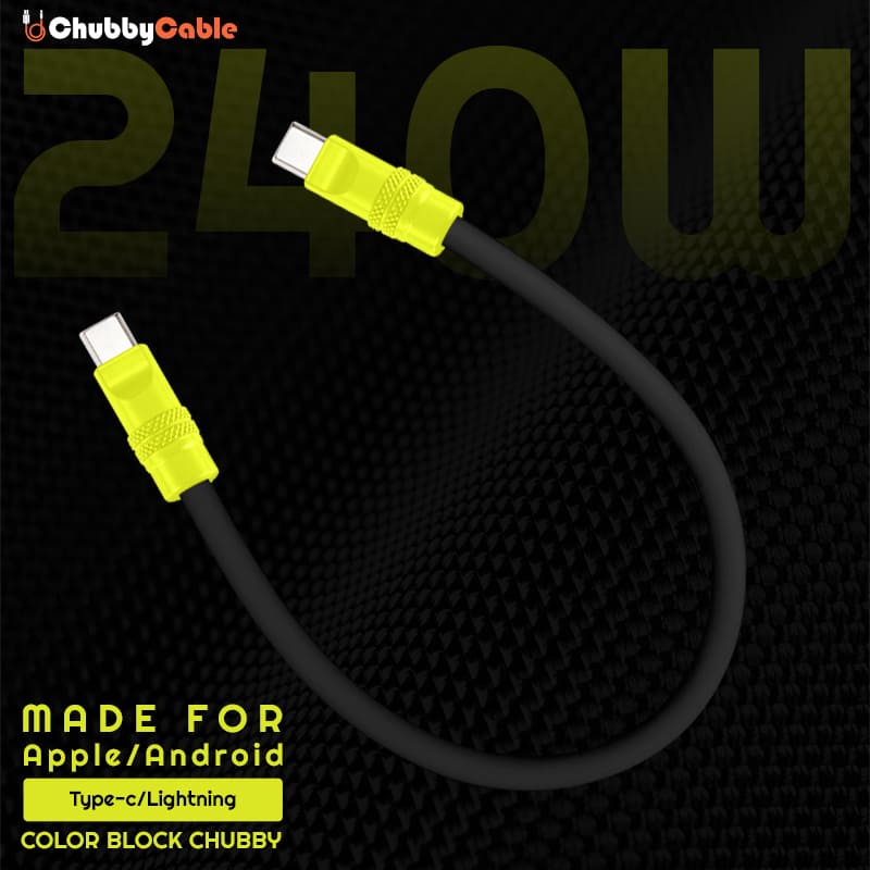 ColorBlock Chubby 240W Painted Power Bank Friendly Charging Cable ...