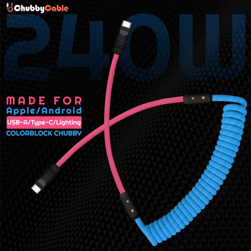 Colorblock Color Spring Charge Cable | Chubbycable