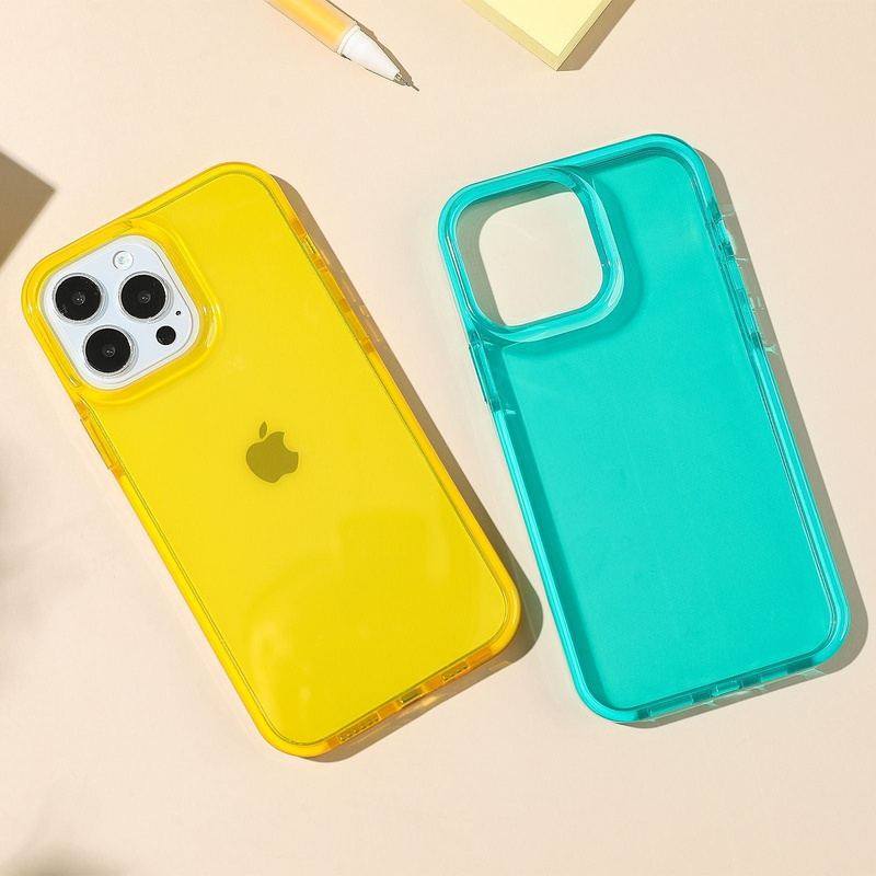 Colorful Transparent Shockproof Full Coverage iPhone Case – Chubbycable