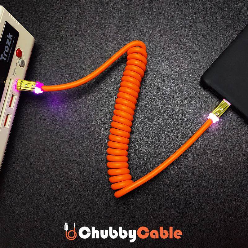 Spring Charge Cable With Smart Light | Chubbycable