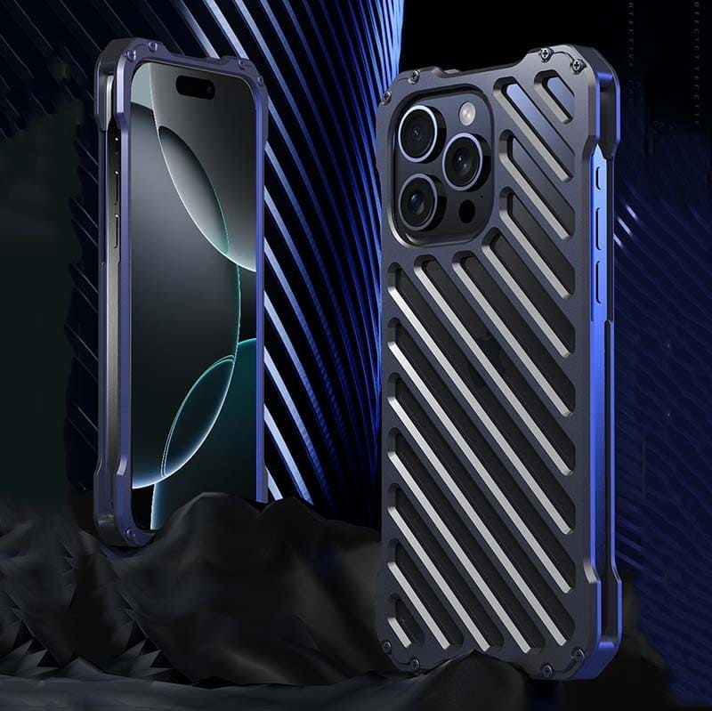 Premium Ventilated Case with Stripe Cooling System For iPhone – Chubbycable