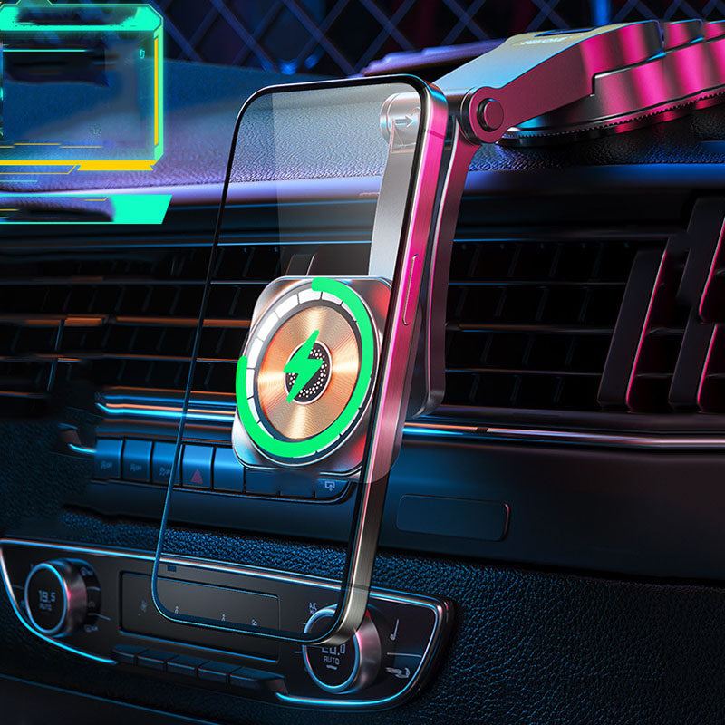 "See through me" 15W Magnetic Rotatable Car Mount Wireless Charger ...